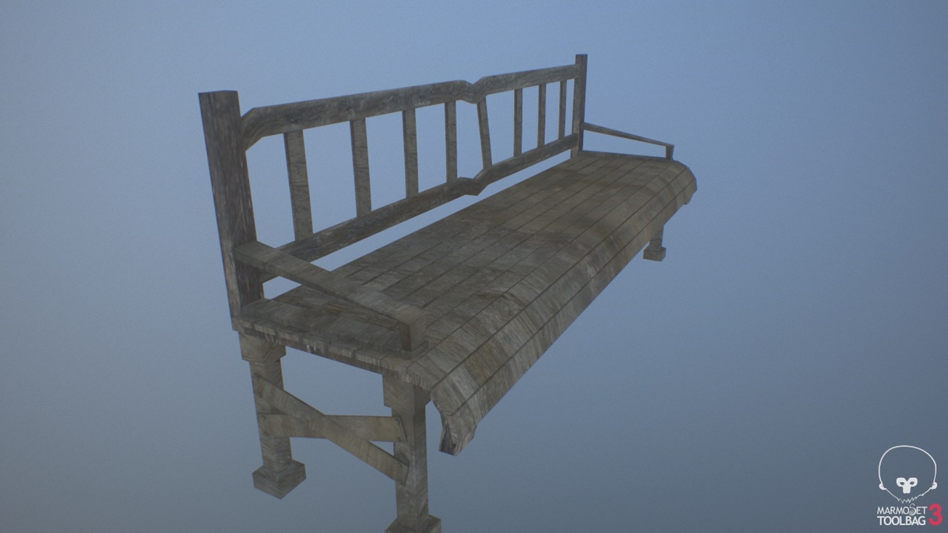3d bench model