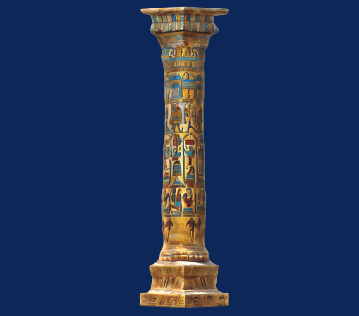 3D Egyptian Column Egypt - TurboSquid 2151017