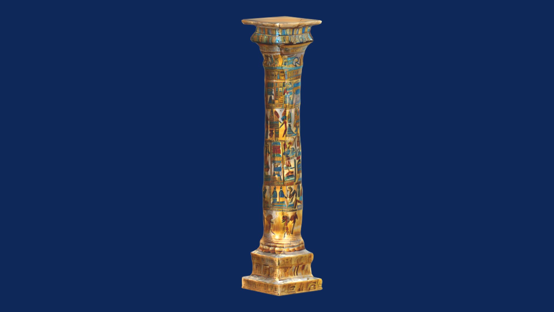 3D Egyptian Column Egypt - TurboSquid 2151017