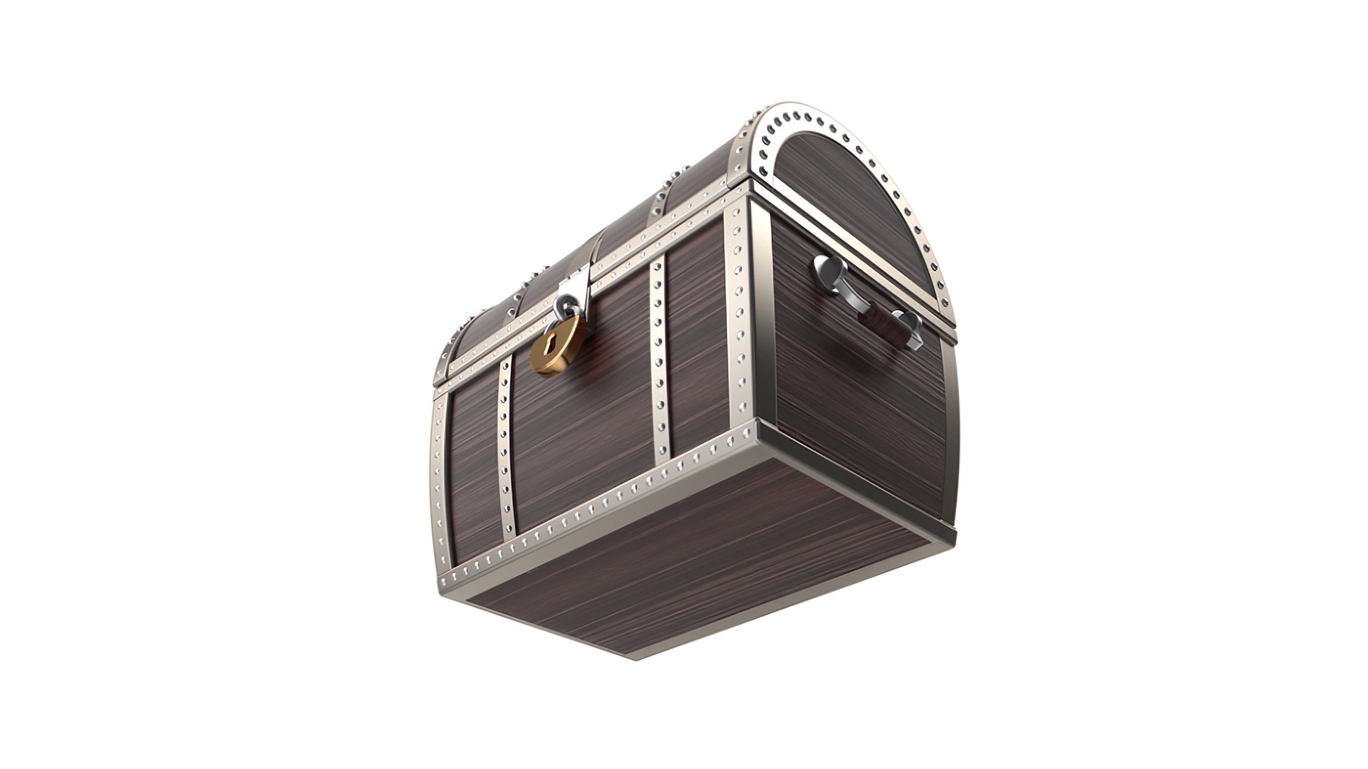 Closed Treasure Chest With Padlock 3D Model - TurboSquid 2019214