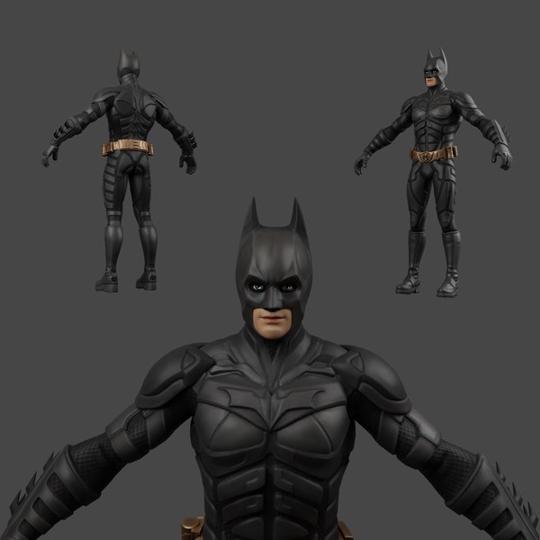 3D модель Batman Arkham Lowpoly Rigged - TurboSquid 2033668