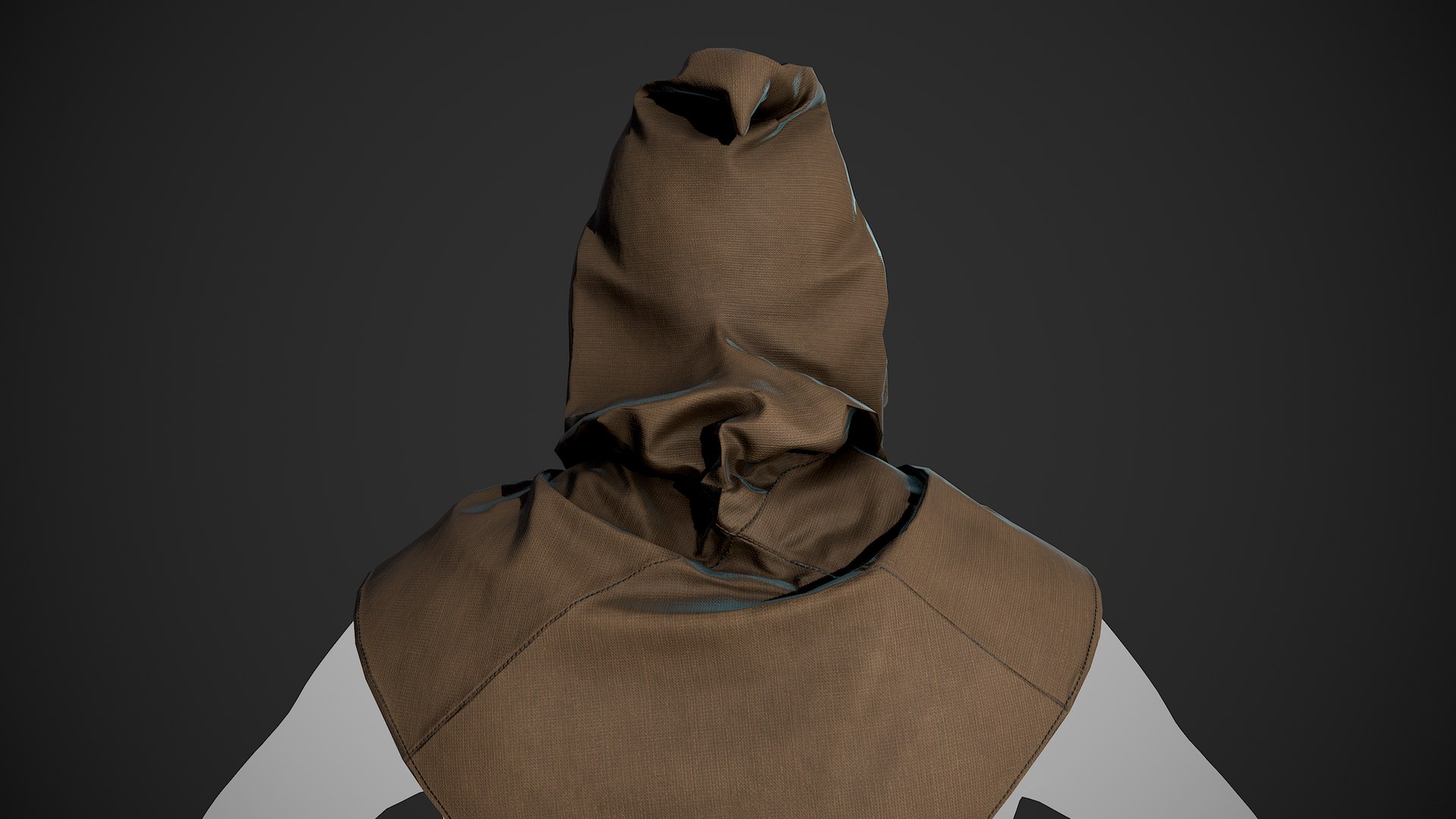 3D Brown Medieval Hood - TurboSquid 2169710