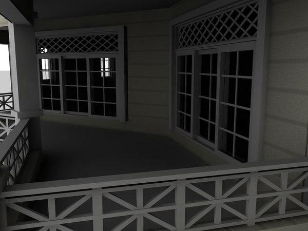 victorian style house 3d model