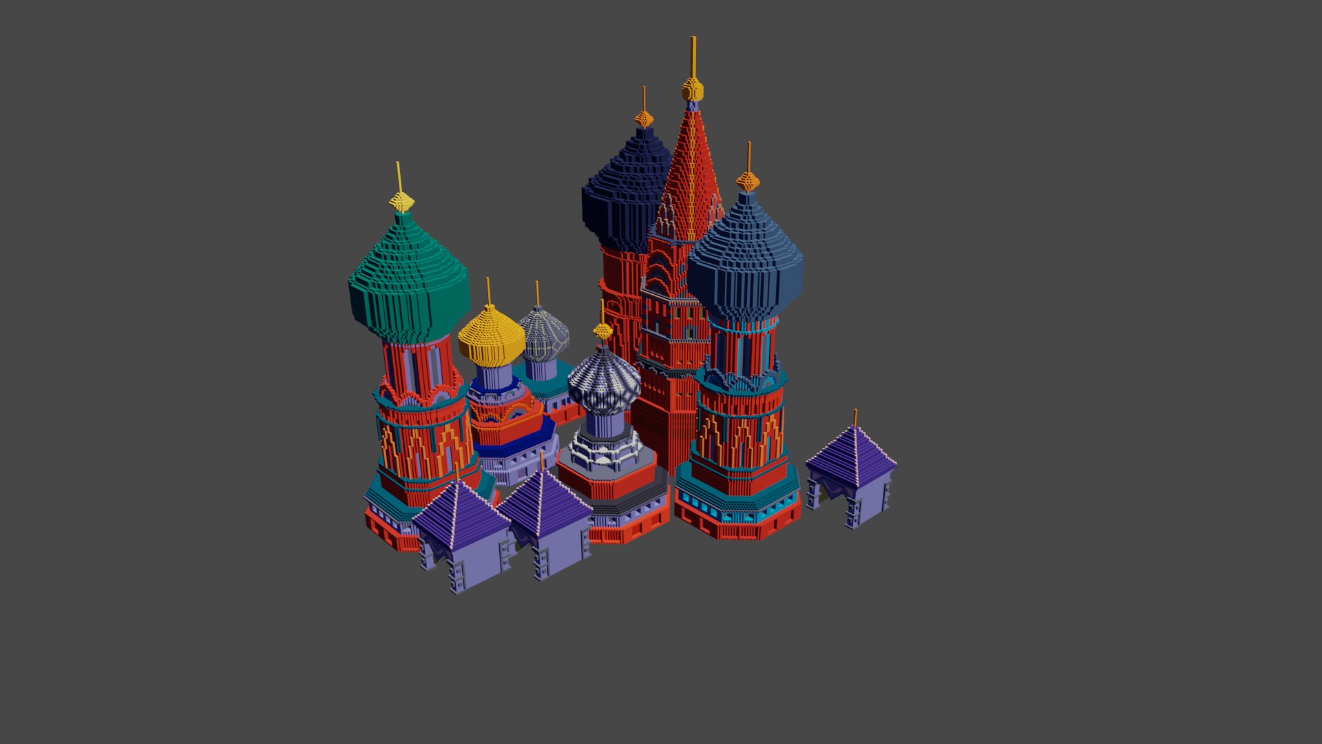 3D Model Tetris Castle - TurboSquid 1885512