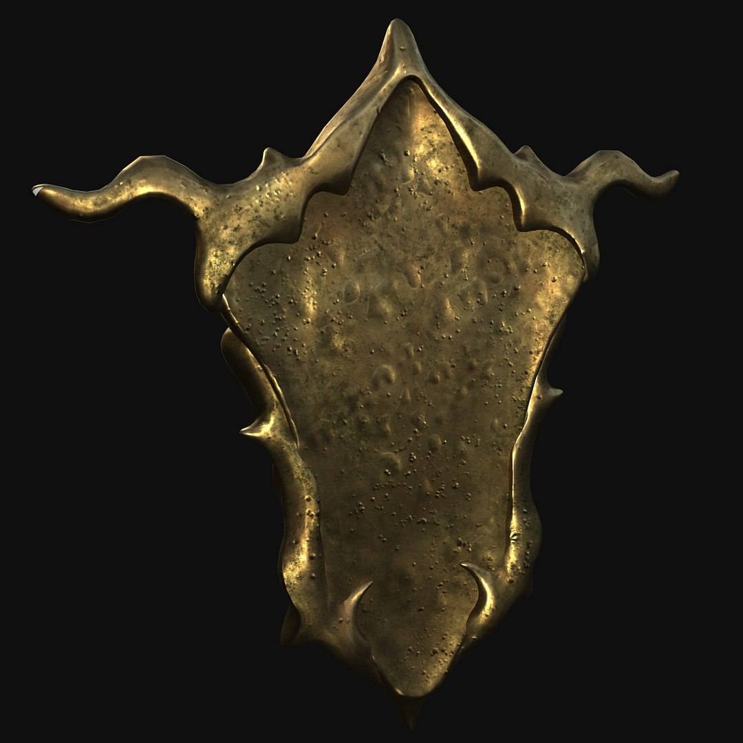 3D ancient wall lampadas shield - TurboSquid 1254108