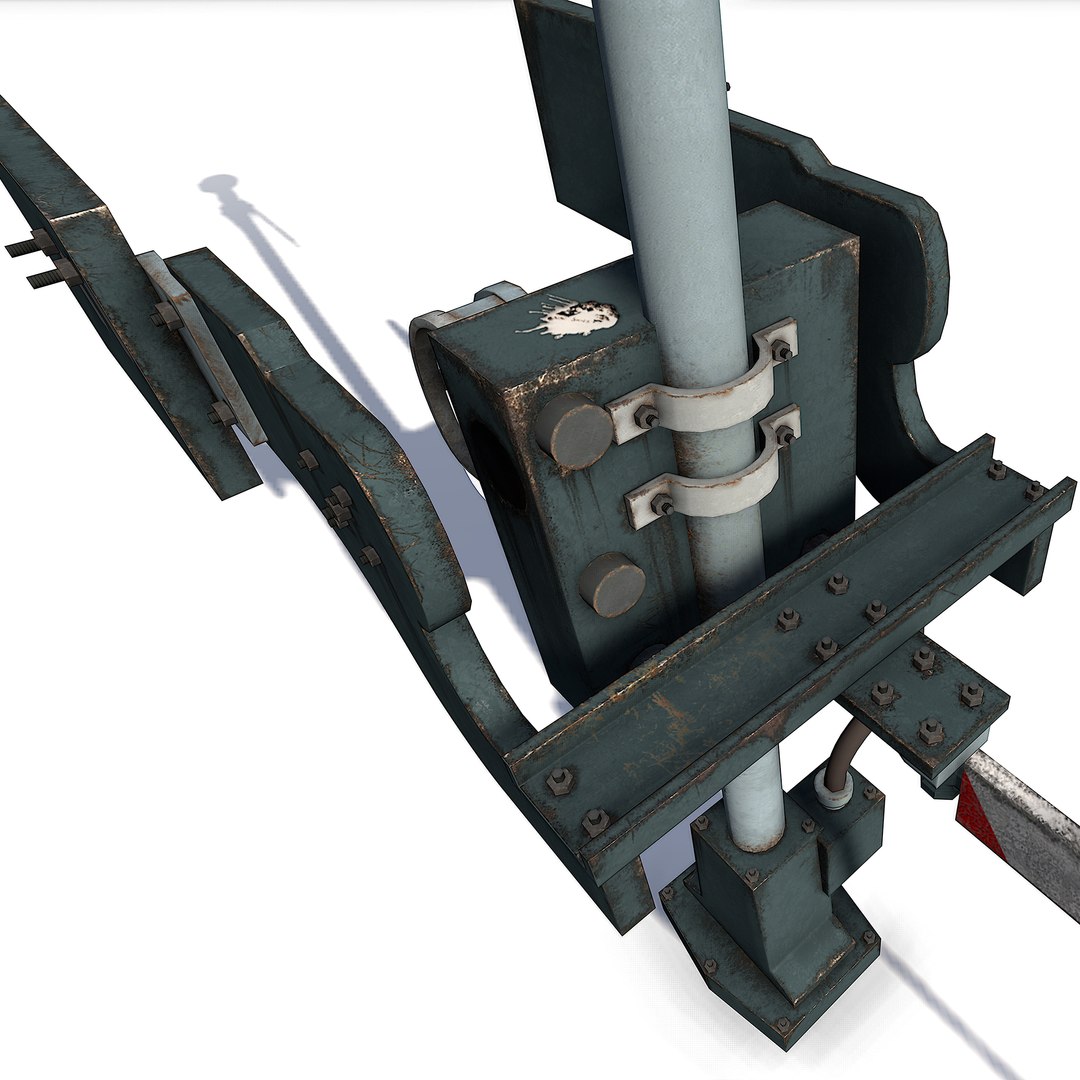 3d railroad fence arm