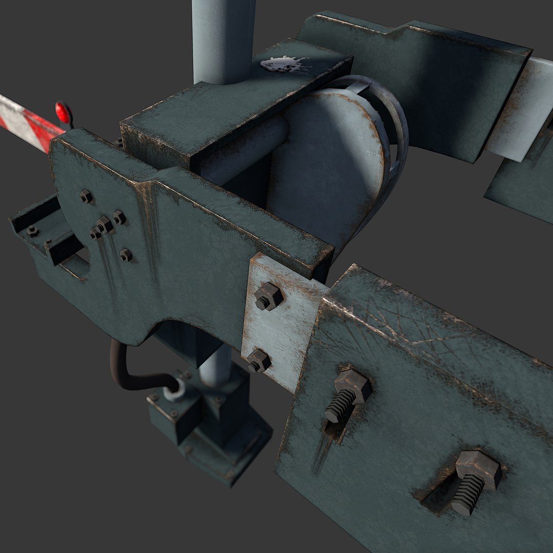3d railroad fence arm