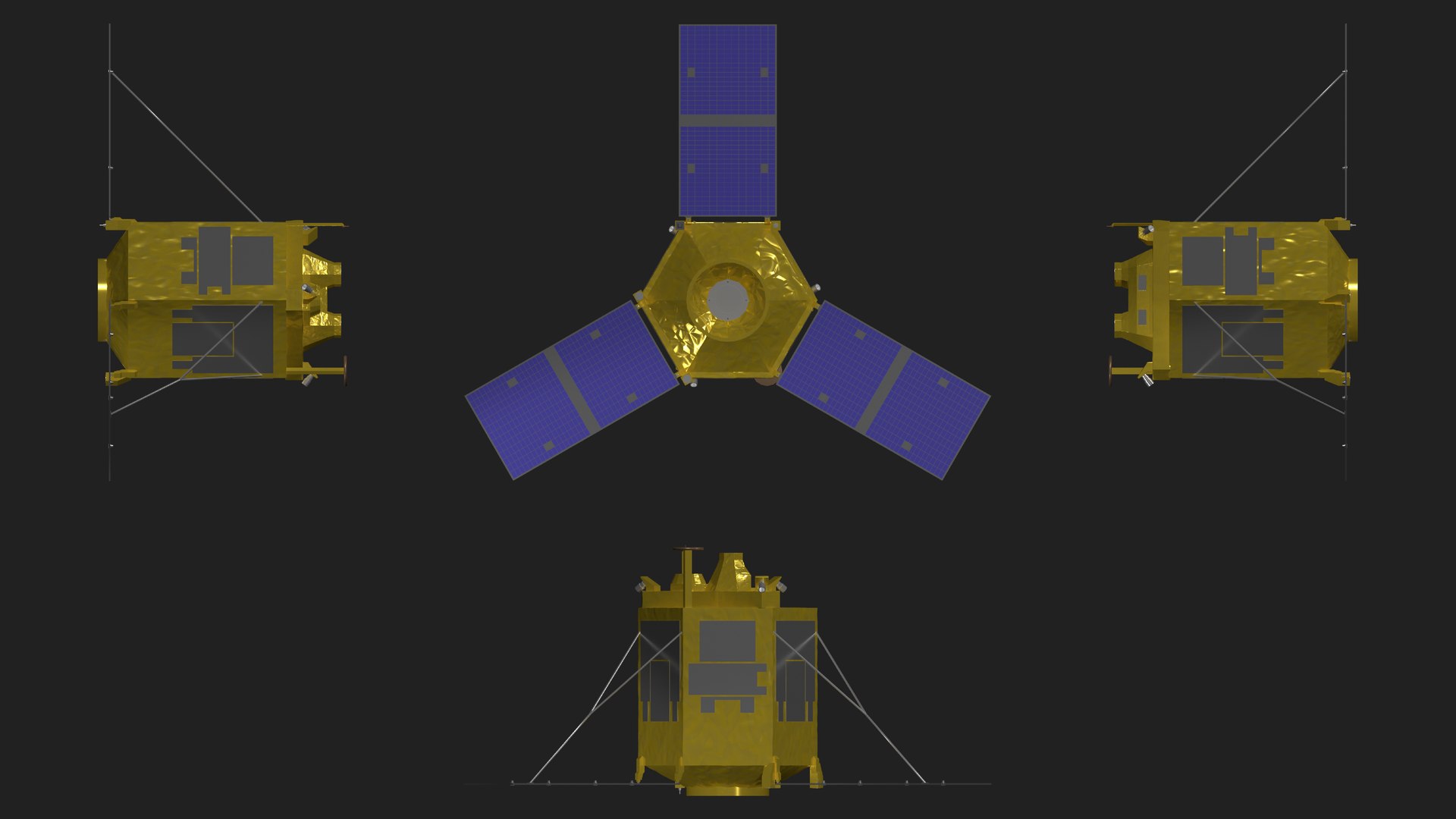 3D Spot-6-7 Satellite Model - TurboSquid 1957406