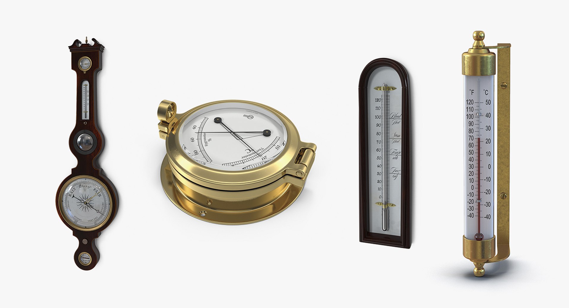 Weather Instruments Collection 2 3D Model - TurboSquid 1984505