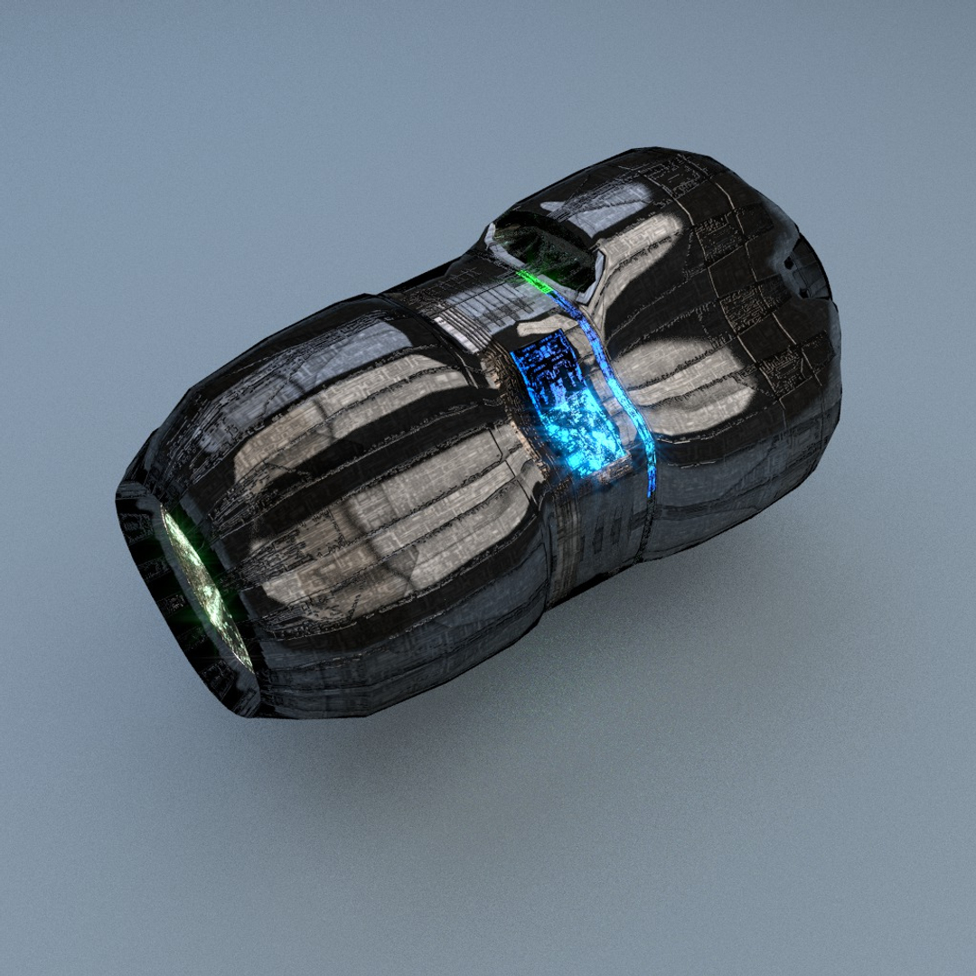 starship drive 3d model