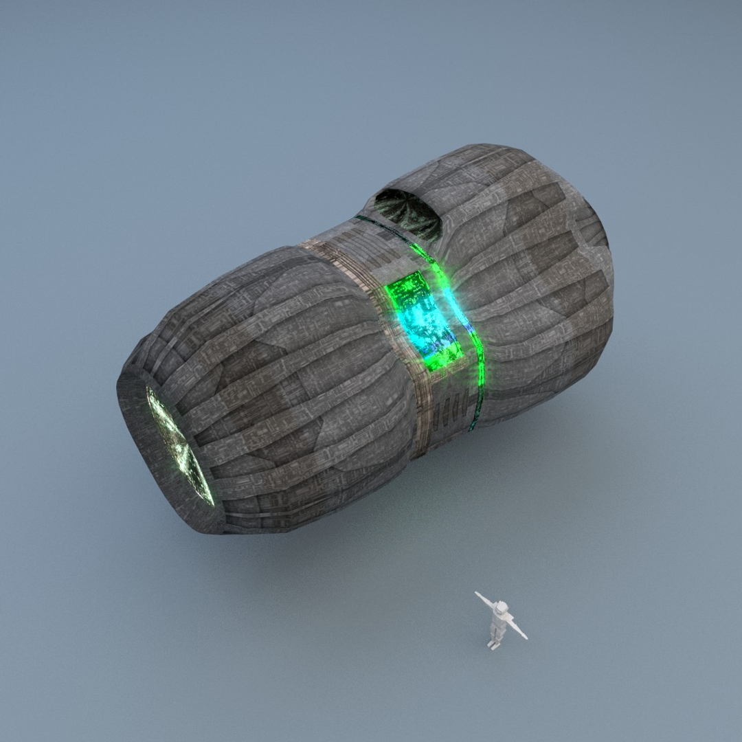 starship drive 3d model