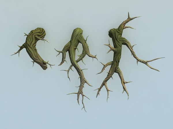 cartoon roots 3d model