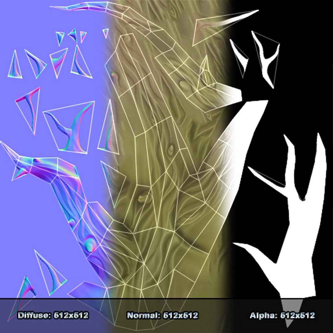 Cartoon Roots 3d Model