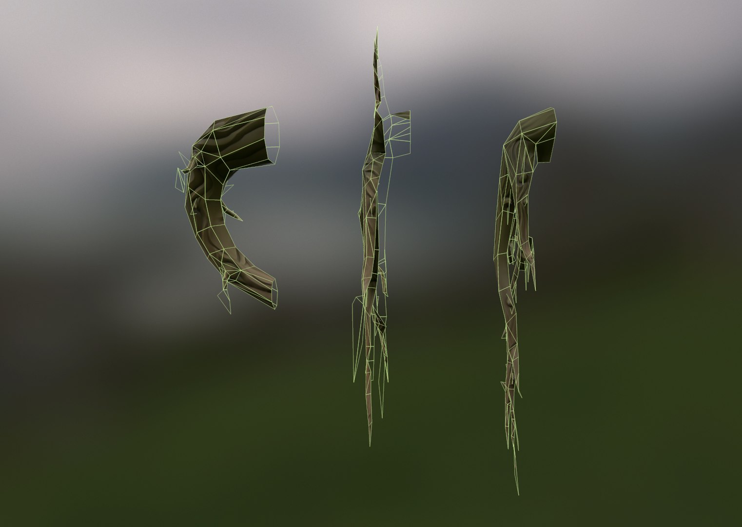 Cartoon Roots 3d Model