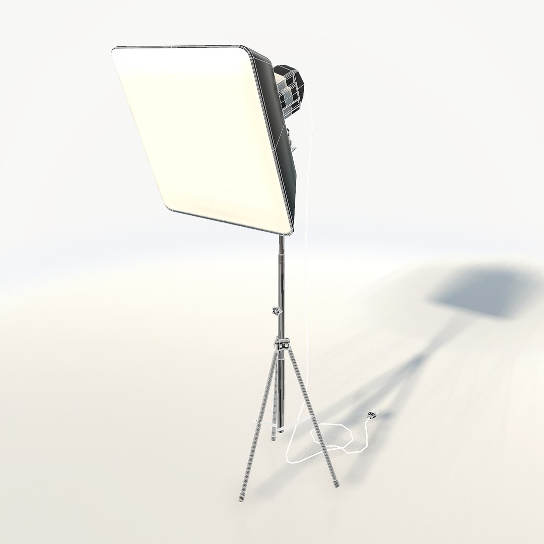 3d 3ds Photo Studio Soft Light Lamp