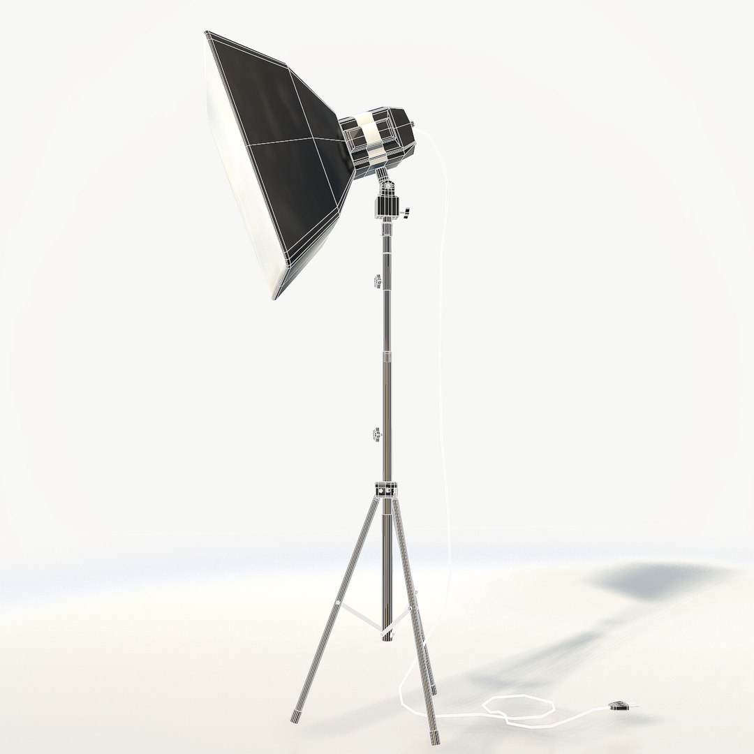 3d 3ds Photo Studio Soft Light Lamp