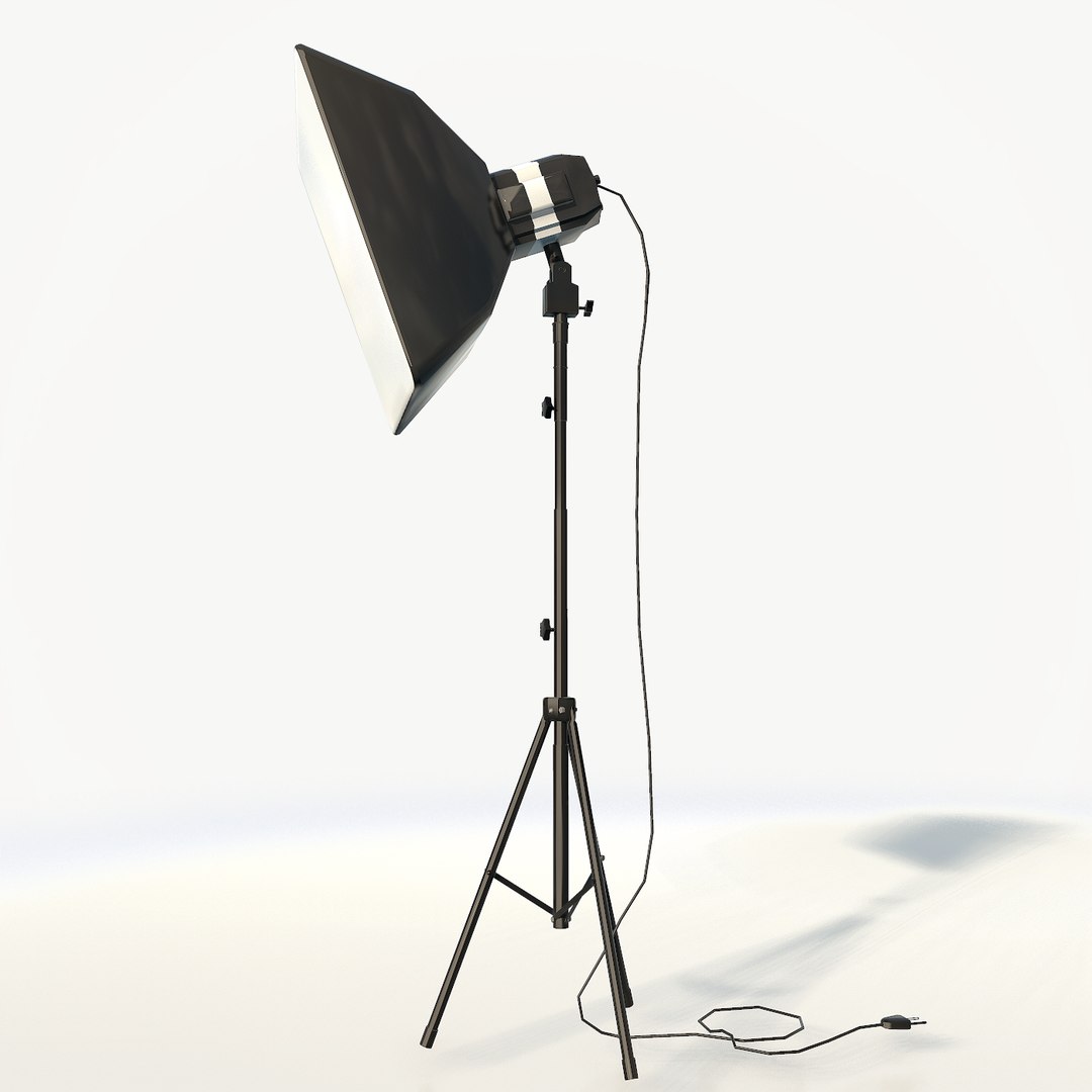 3d 3ds Photo Studio Soft Light Lamp