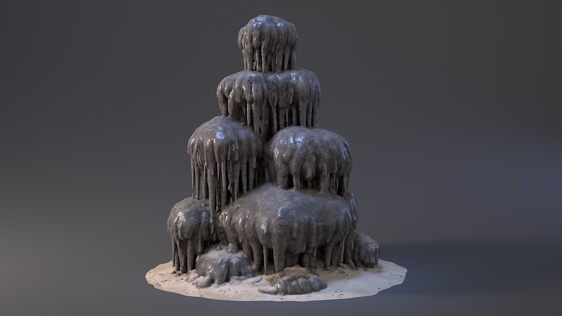 Cave Stalagmites 01 PBR 3D Model - TurboSquid 2016460