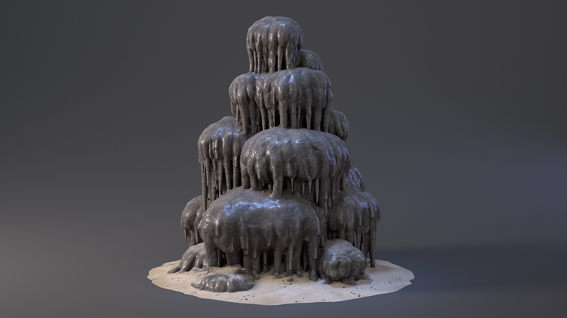 Cave Stalagmites 01 PBR 3D Model - TurboSquid 2016460