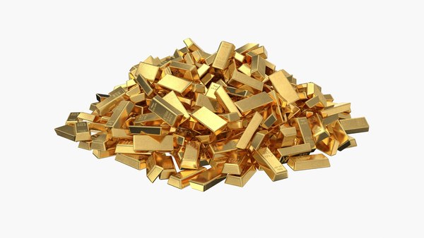 Gold Bar Collection model - TurboSquid 1868122