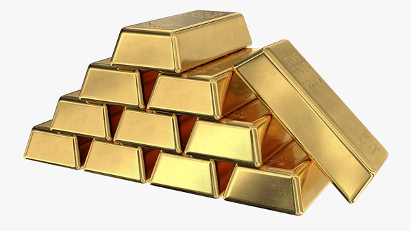 Gold Bar Collection model - TurboSquid 1868122