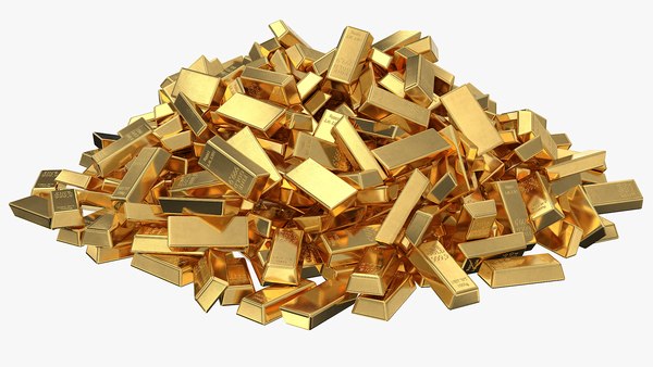 Gold Bar Collection model - TurboSquid 1868122