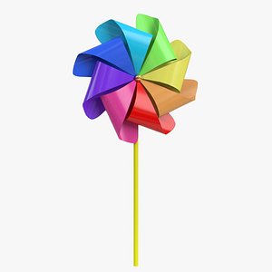 Red Pinwheel Model - TurboSquid 1386604