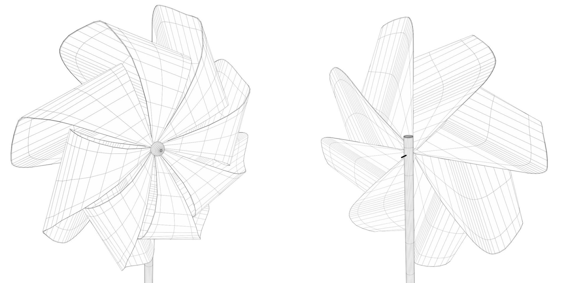 3D Pinwheel Wheel - TurboSquid 1386607