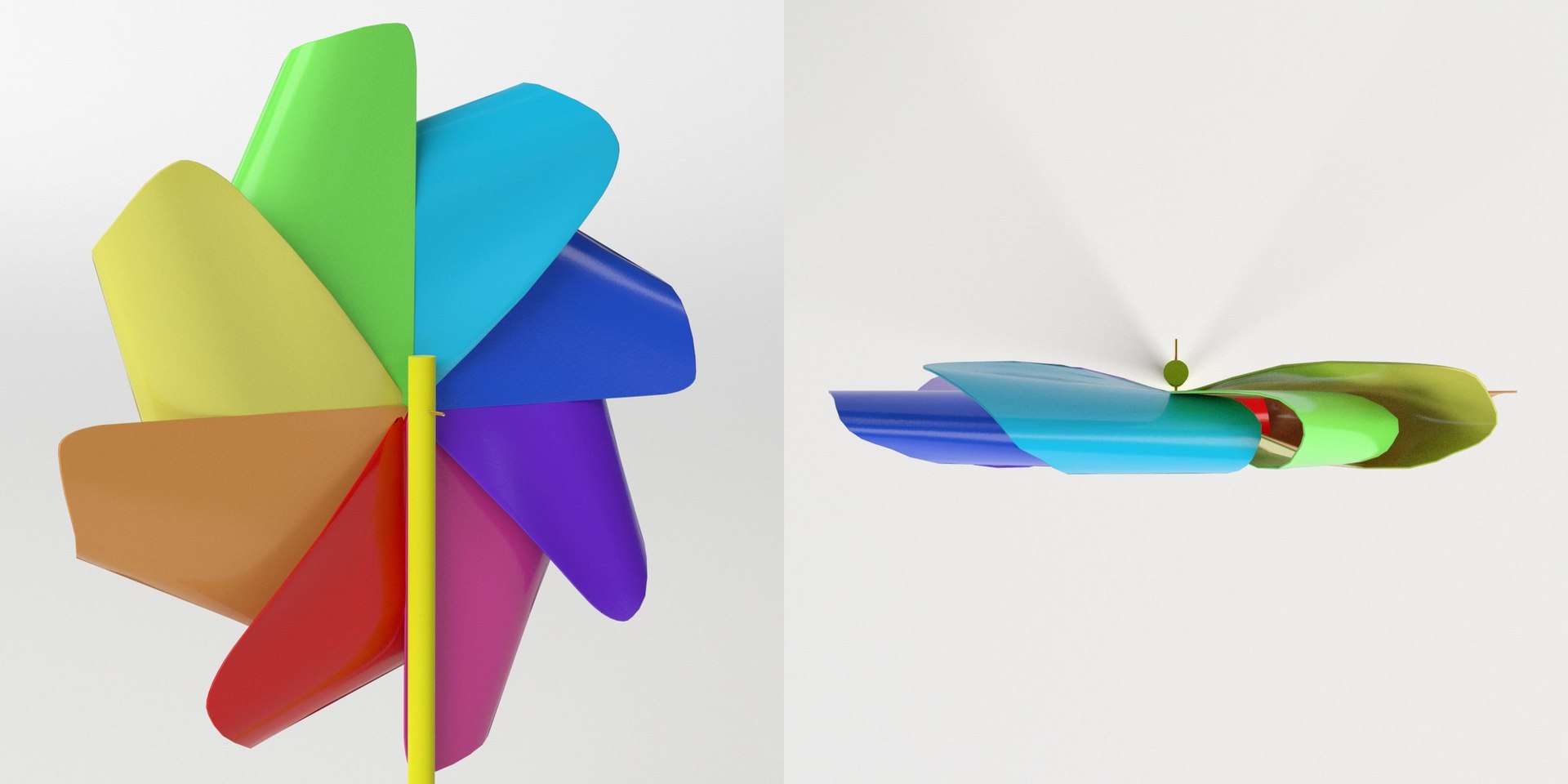 3D Pinwheel Wheel - TurboSquid 1386607