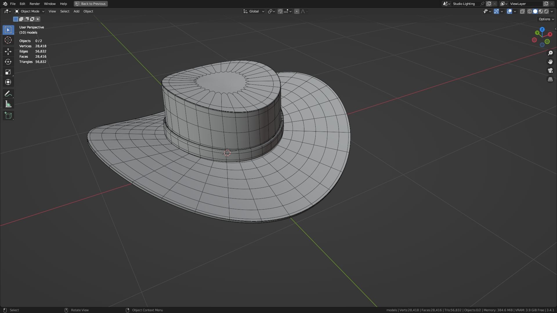 Leather Hat 3D Model Model - TurboSquid 2082057