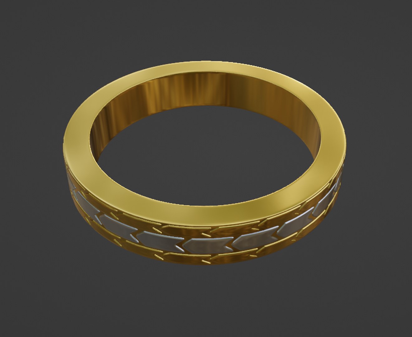 Ring gold silver Wedding Engagement profile model - TurboSquid 2071919