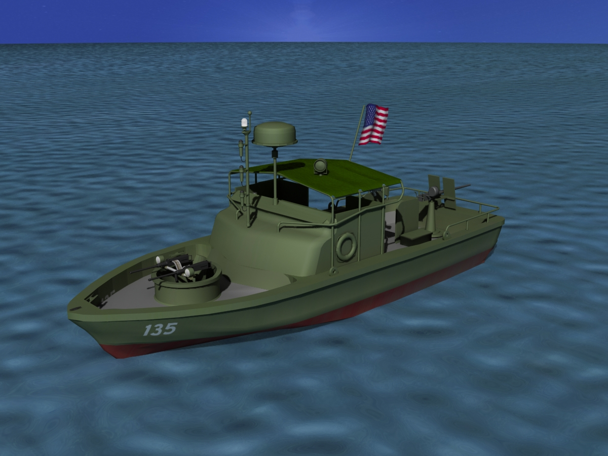 3d model patrol boat pbr