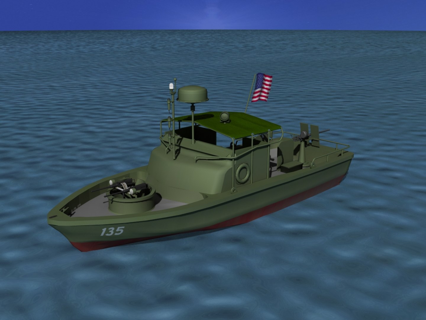 3d Model Patrol Boat Pbr