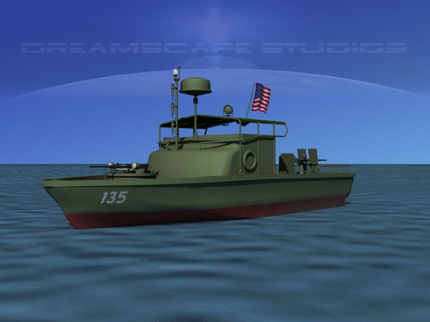 3d Model Patrol Boat Pbr
