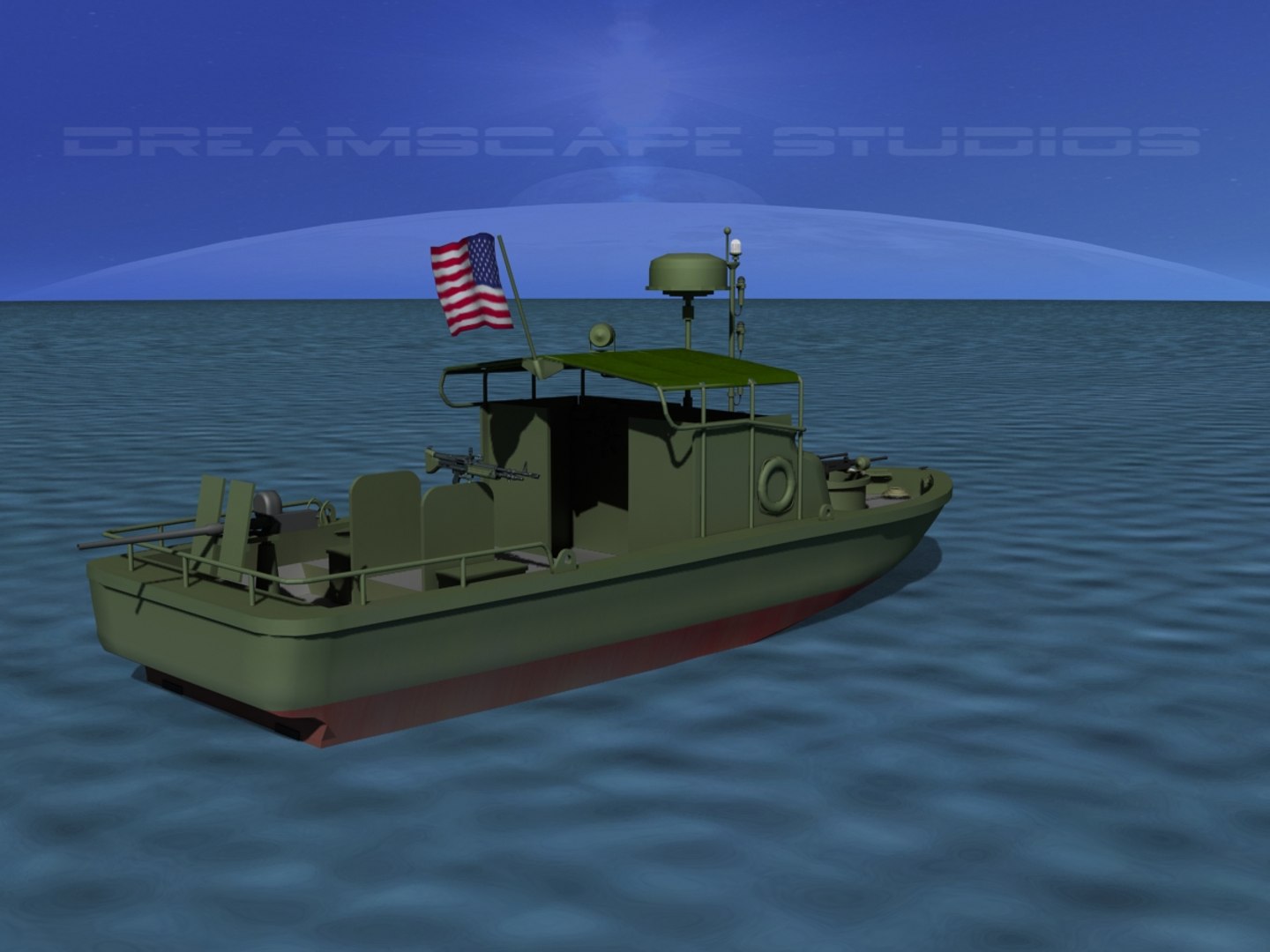 3d Model Patrol Boat Pbr