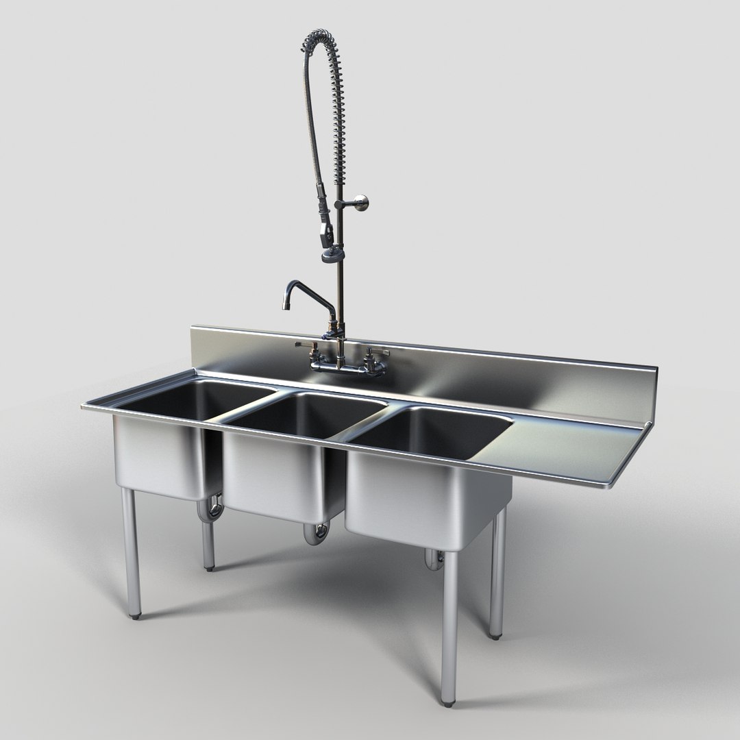 Commercial Sink 3d Max