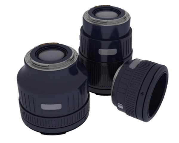 3d model camera lens slr
