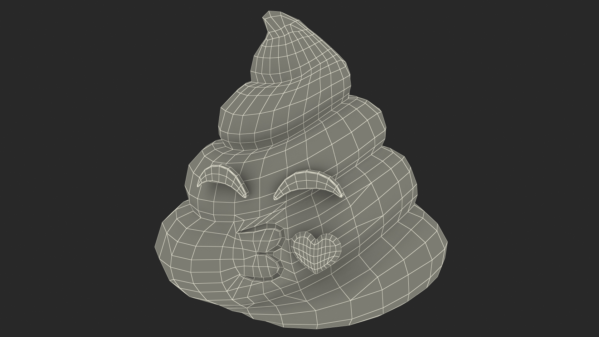 Kissing Face Poop Emoji Smile 3D Model - TurboSquid 1801266