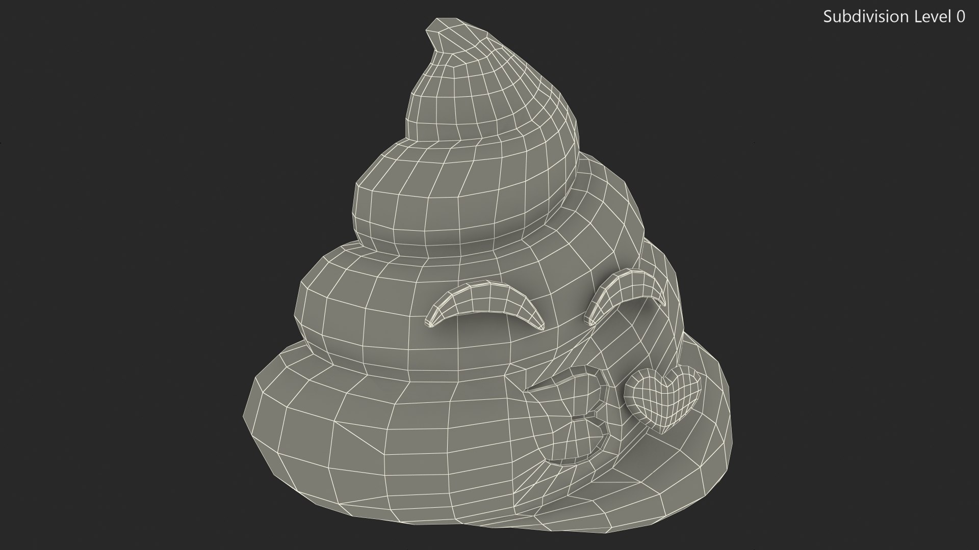 Kissing Face Poop Emoji Smile 3D Model - TurboSquid 1801266
