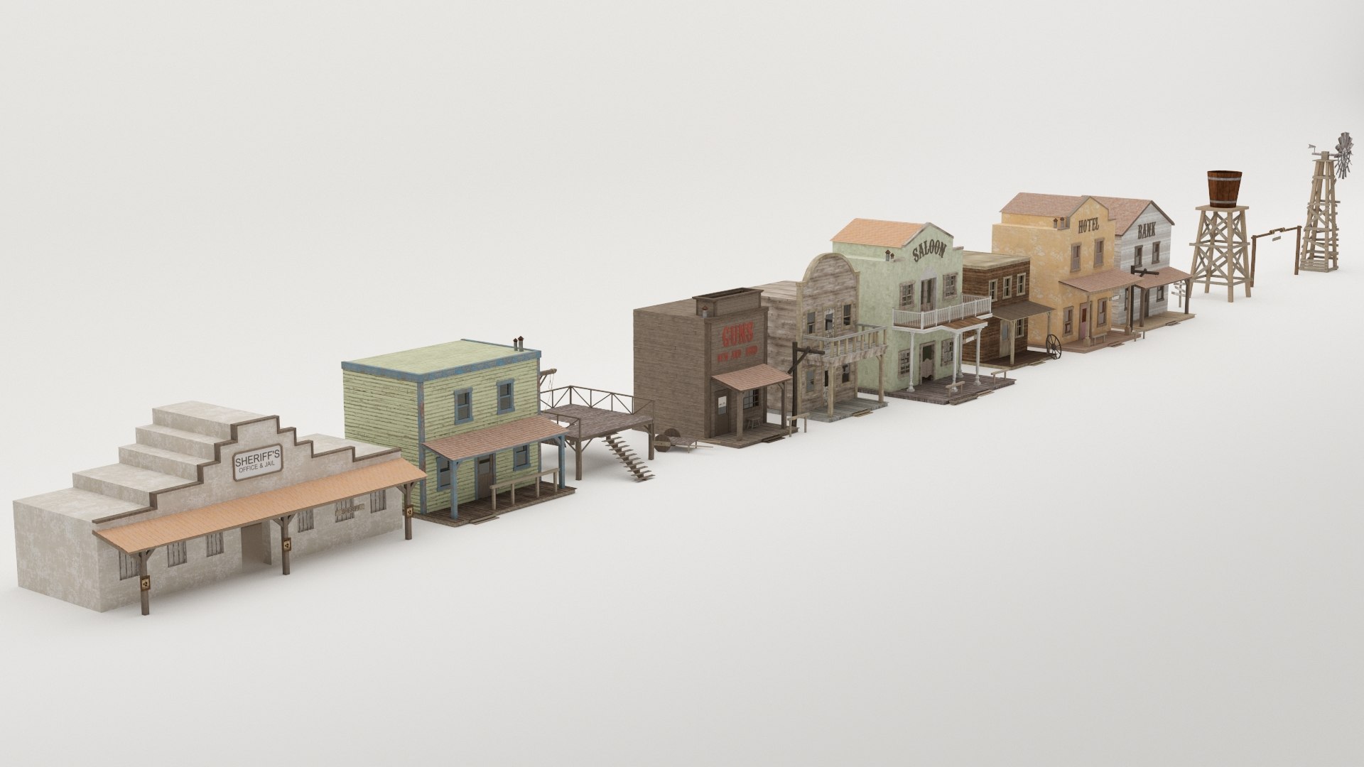 Western West Model - TurboSquid 1237727