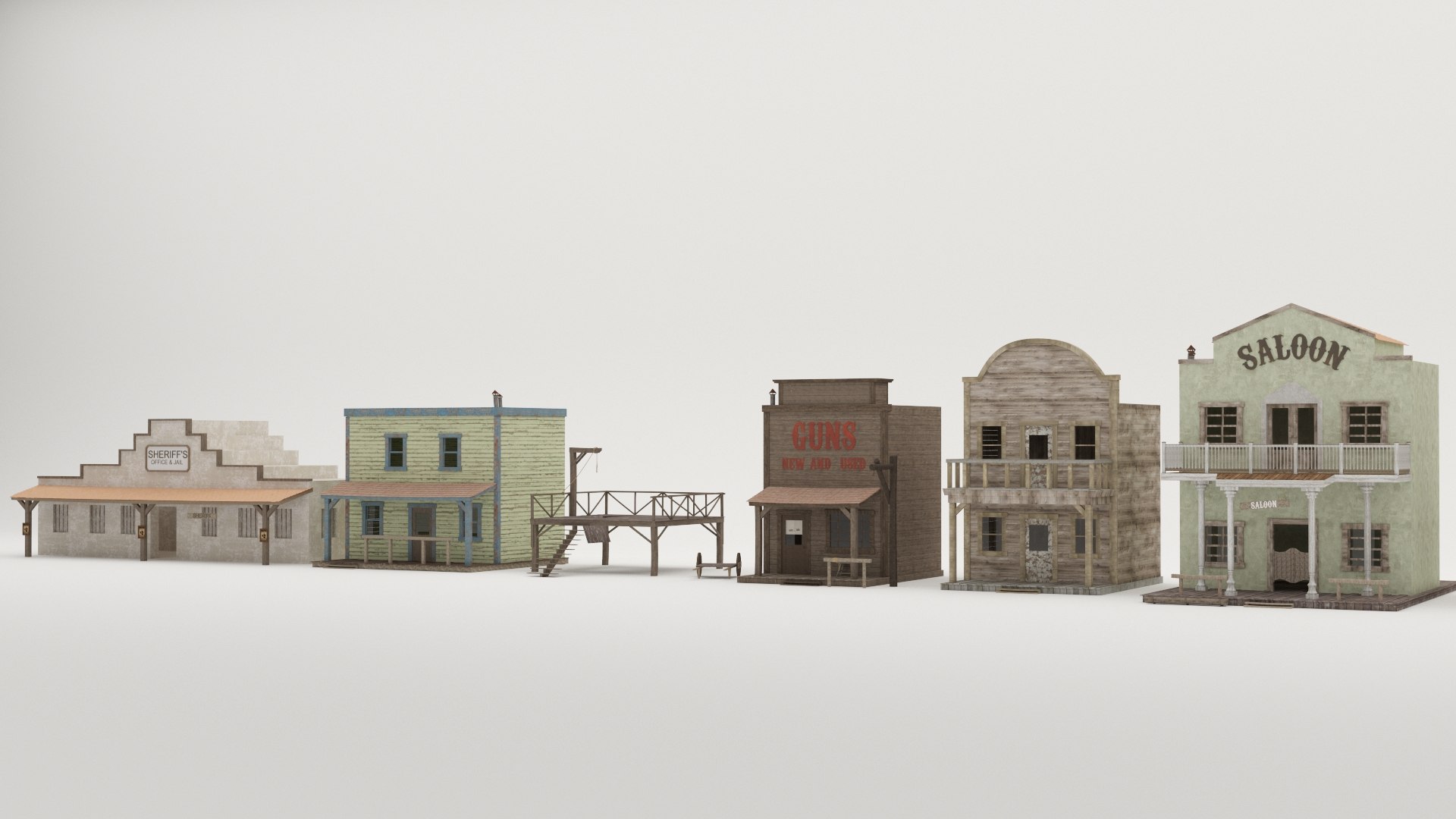 Western West Model - TurboSquid 1237727