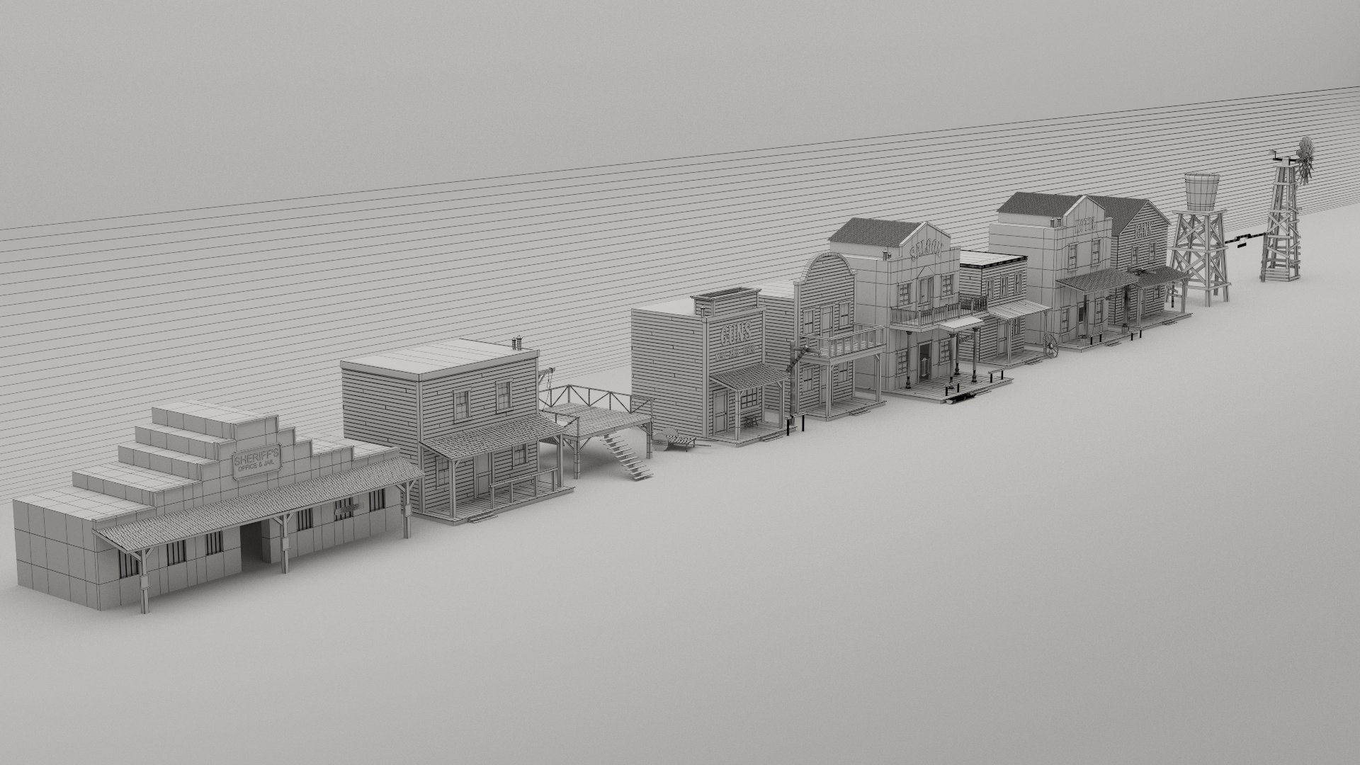 Western West Model - TurboSquid 1237727