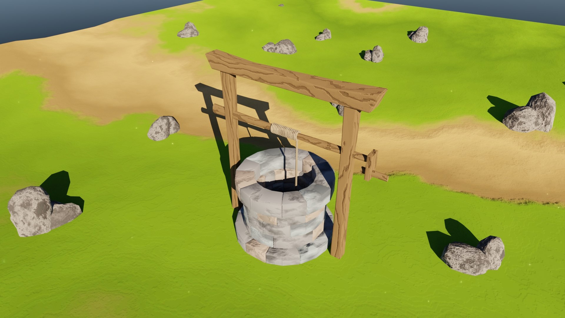 Free Low Poly Well Free 3D Model - TurboSquid 2411080