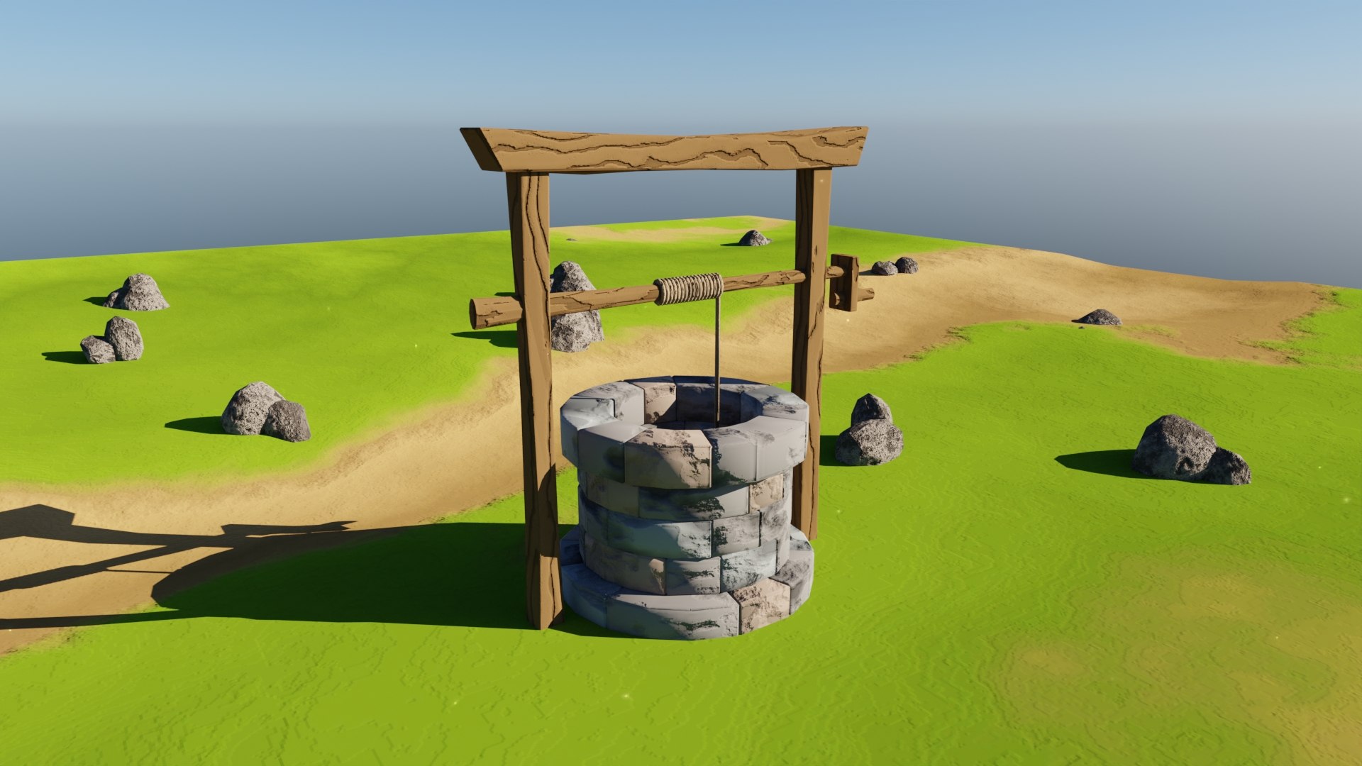 Free Low Poly Well Free 3D Model - TurboSquid 2411080