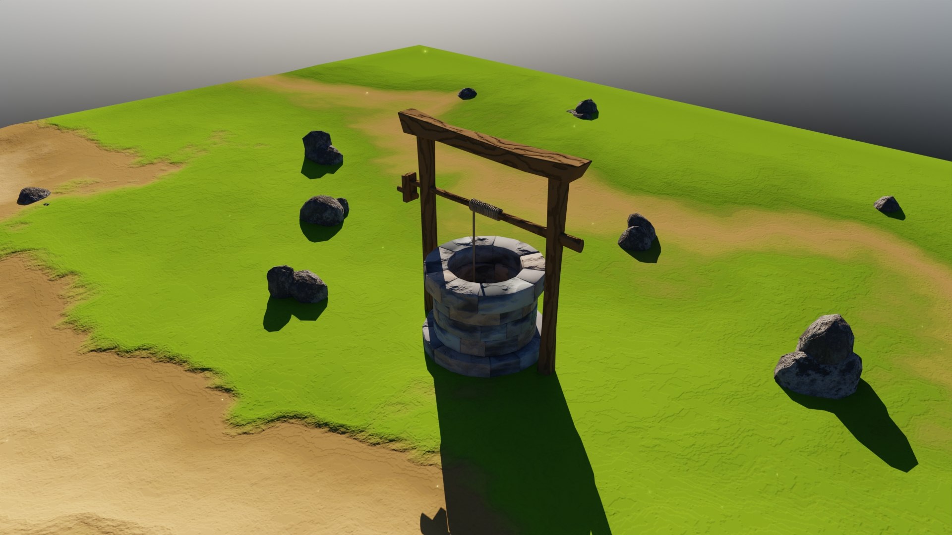 Free Low Poly Well Free 3D Model - TurboSquid 2411080