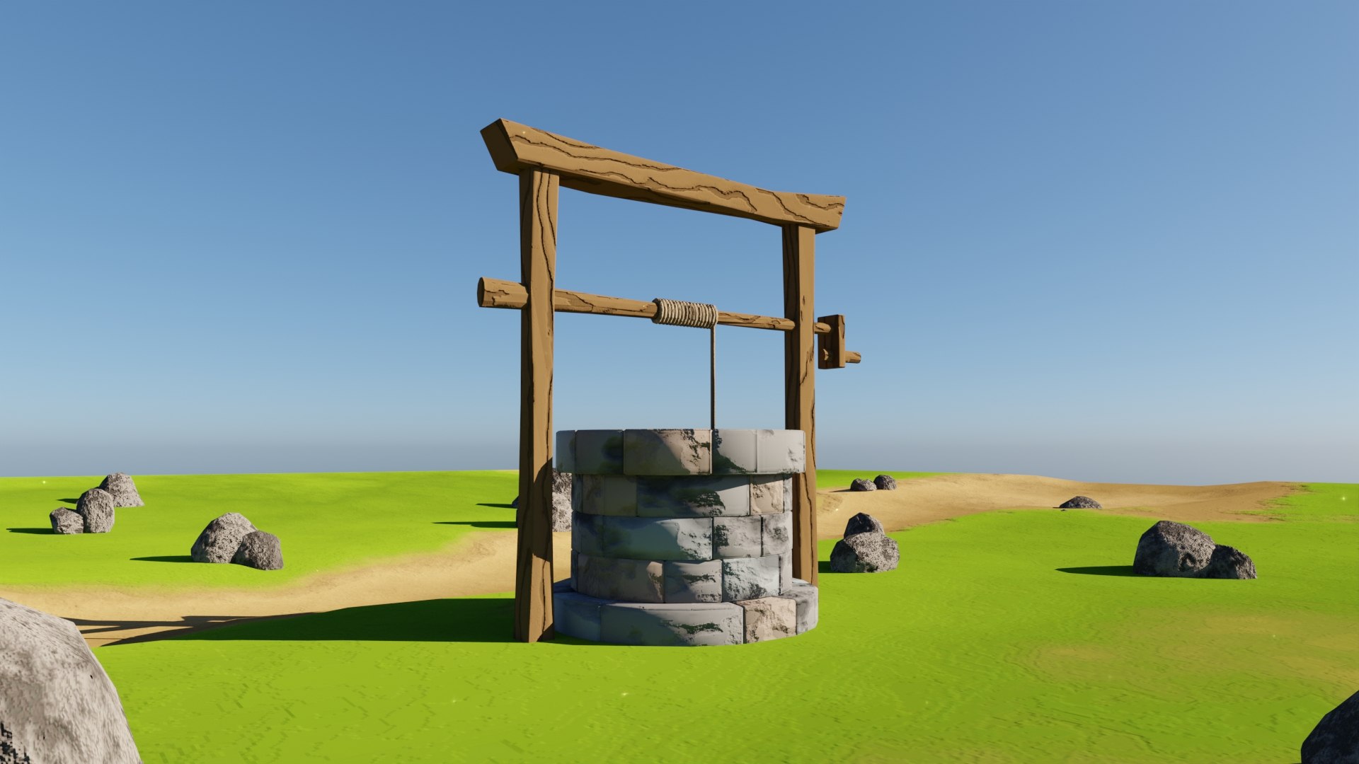 Free Low Poly Well Free 3D Model - TurboSquid 2411080