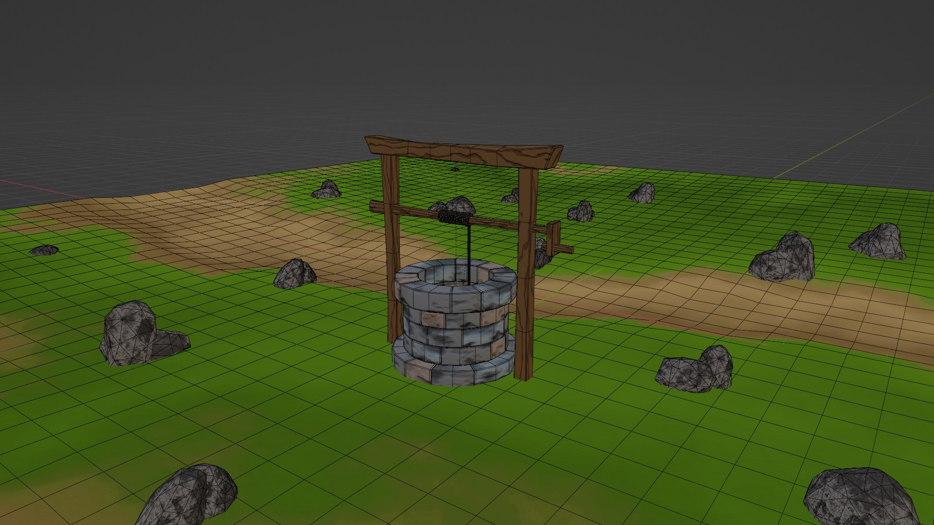 Free Low Poly Well Free 3D Model - TurboSquid 2411080