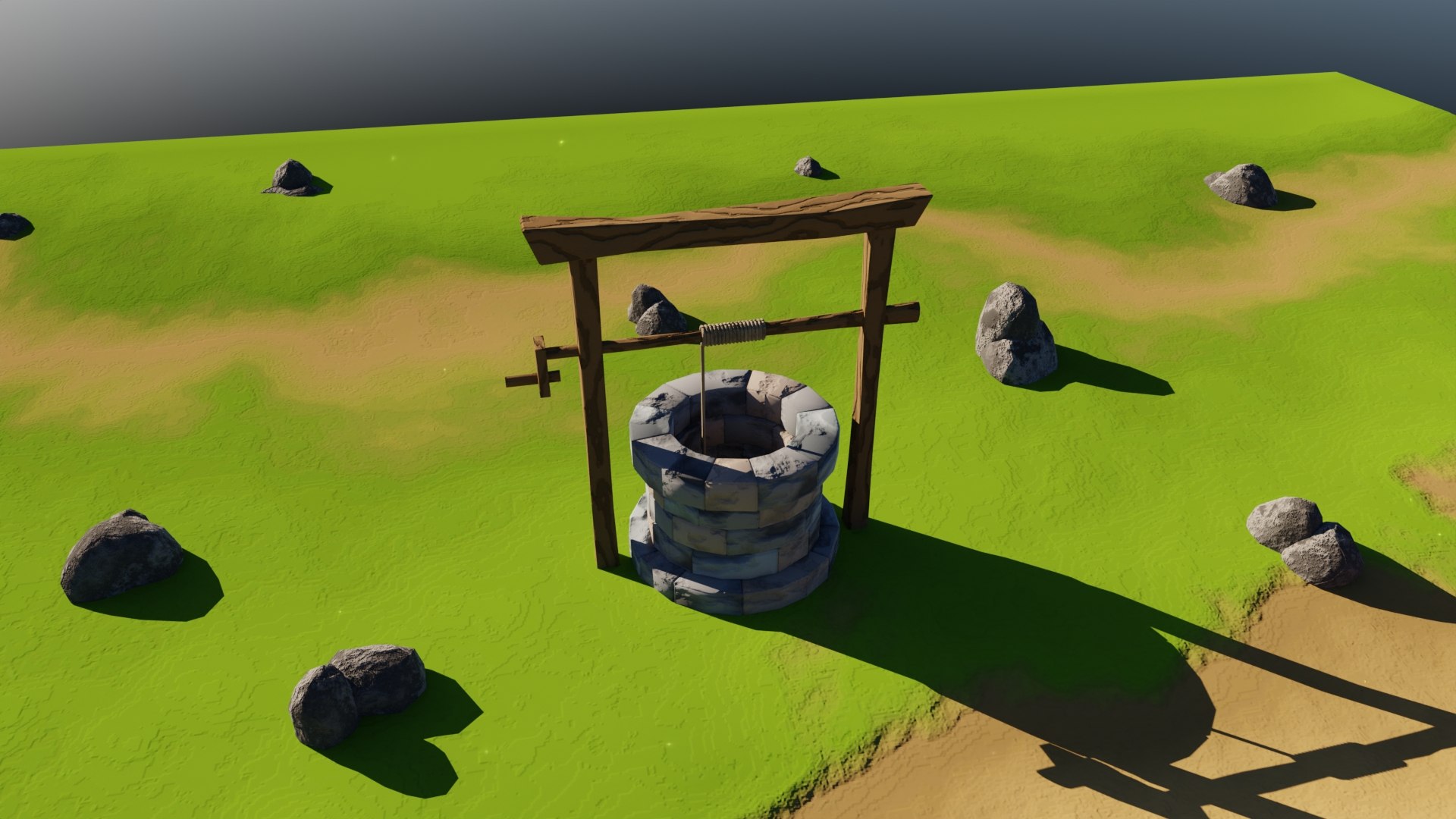 Free Low Poly Well Free 3D Model - TurboSquid 2411080