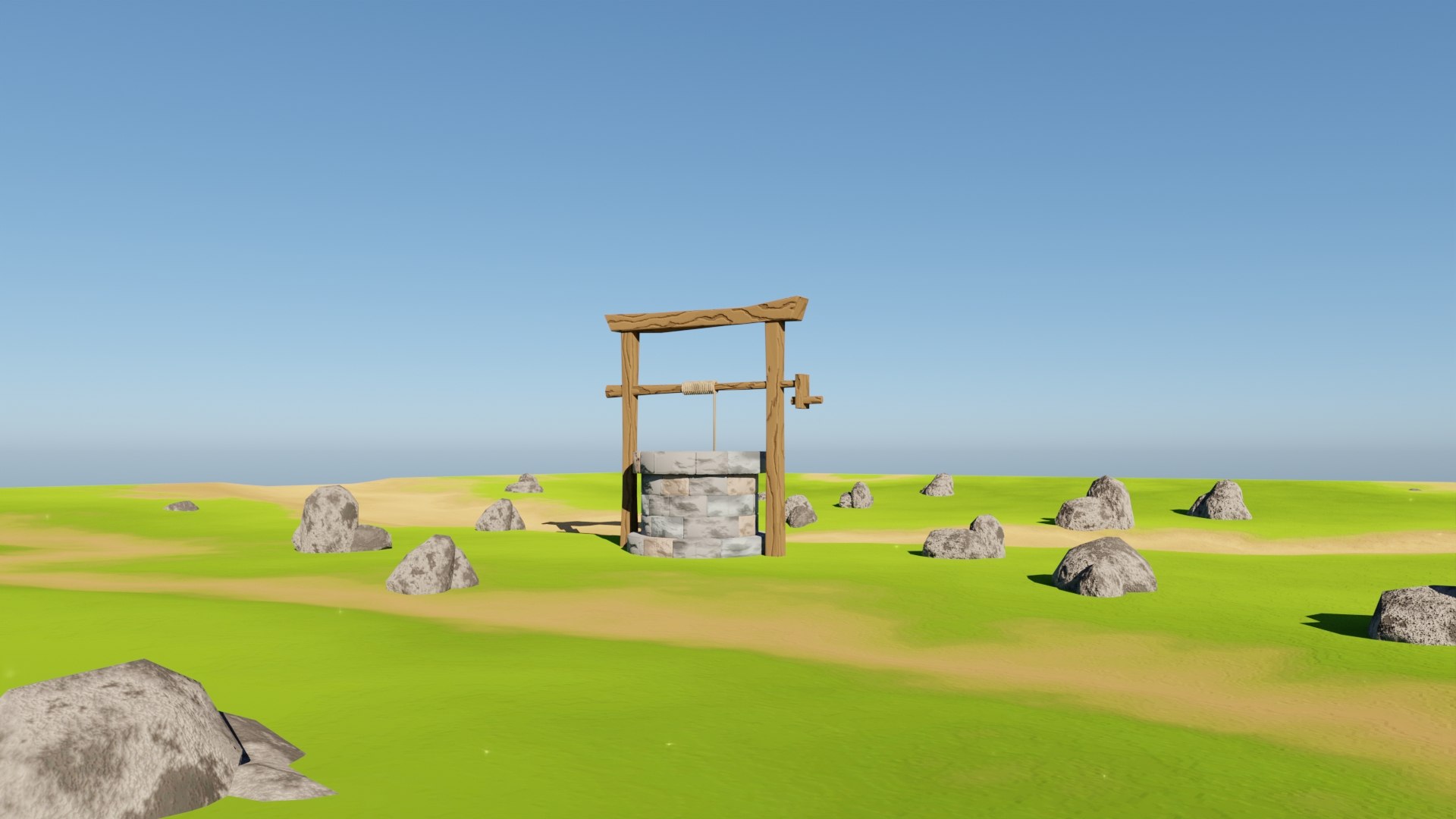 Free Low Poly Well Free 3D Model - TurboSquid 2411080