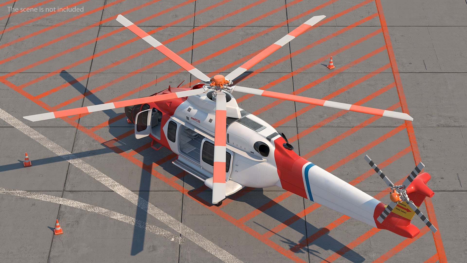 3D model bell 525 relentless paramedic - TurboSquid 1495160